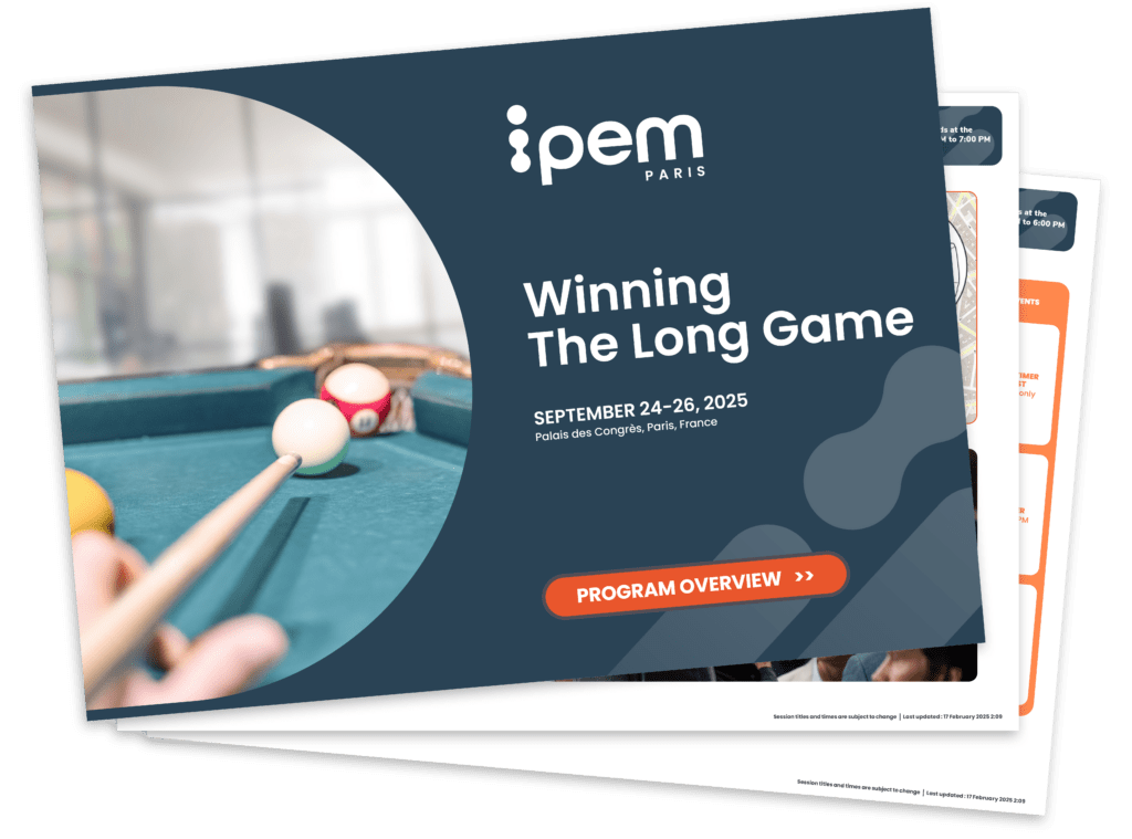 IPEM Paris 2025 Program, Sept. 24-26